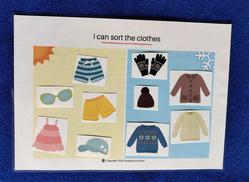 Toddler Sorting Activity, Toddler Busy Book Printable, Preschool ...