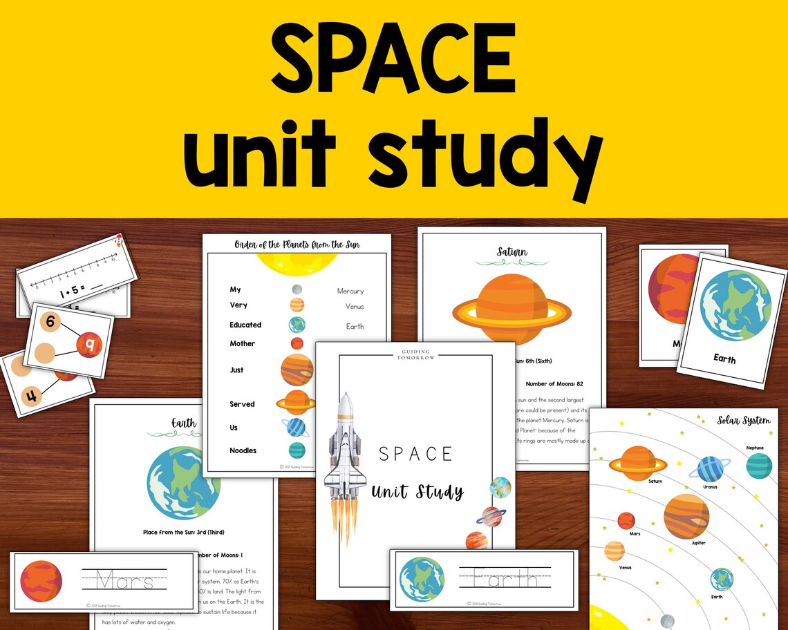Solar System Science Unit Study, Space and Planets, Homeschool Learning ...
