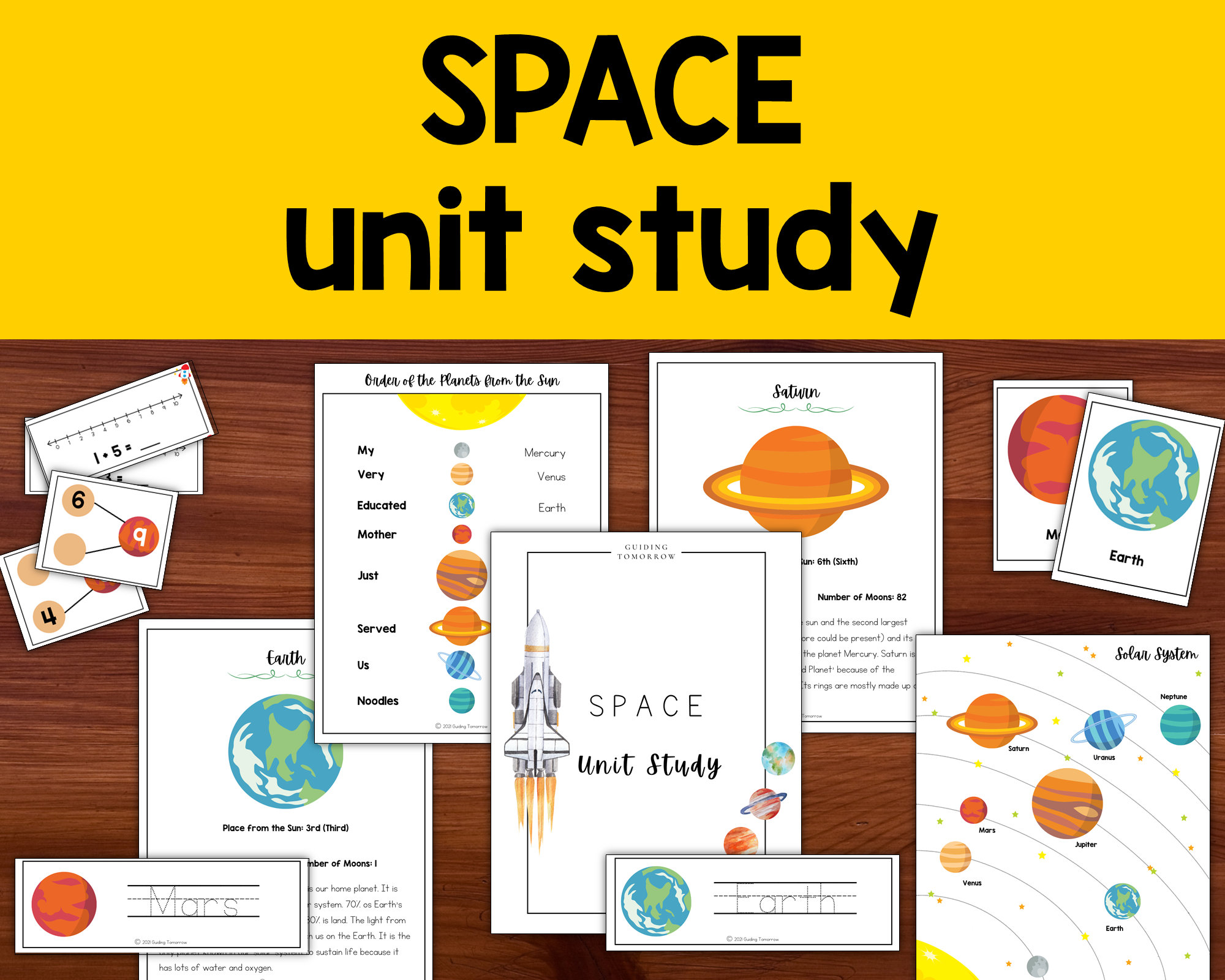 Solar System Science Unit Study, Space and Planets, Homeschool Learning ...
