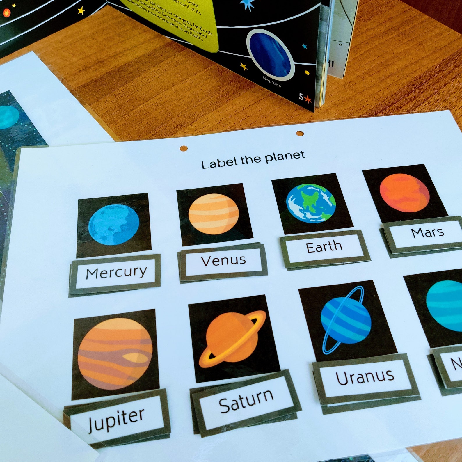 Solar System Busy Book, Planets Busy Binder, Preschool Science ...