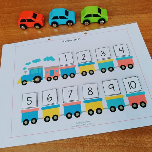 Toddler Busy Book Page Things That Go Number Recognition - Etsy