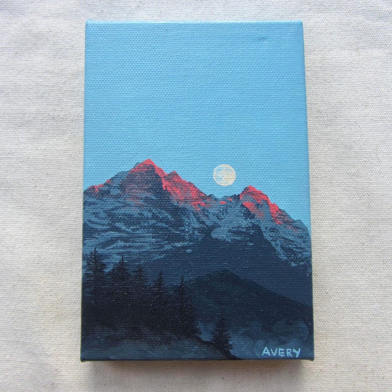 Alpine Painting - Etsy