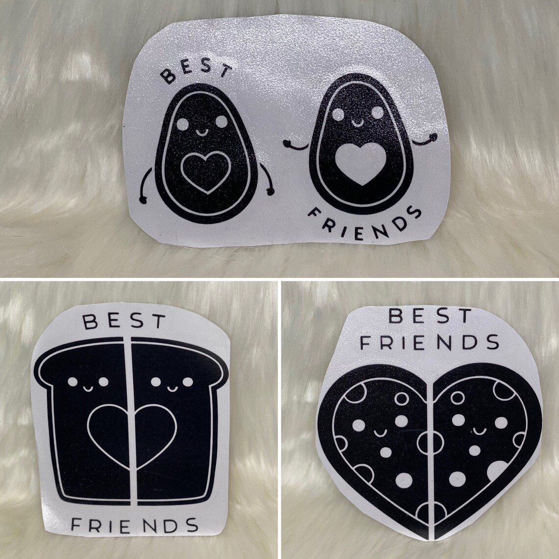 Matching Best Friend Stickers Best Friend Stickers Avocado | Etsy