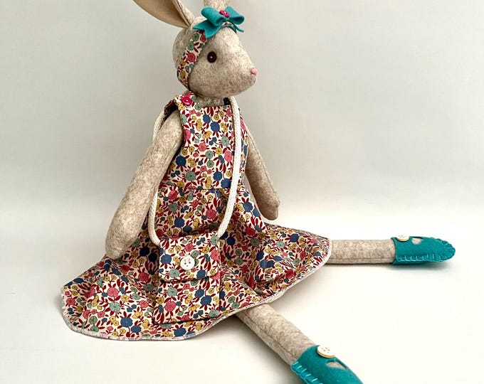 Luna Lapin Rabbit/handmade Felt Heirloom/collectable - Etsy UK