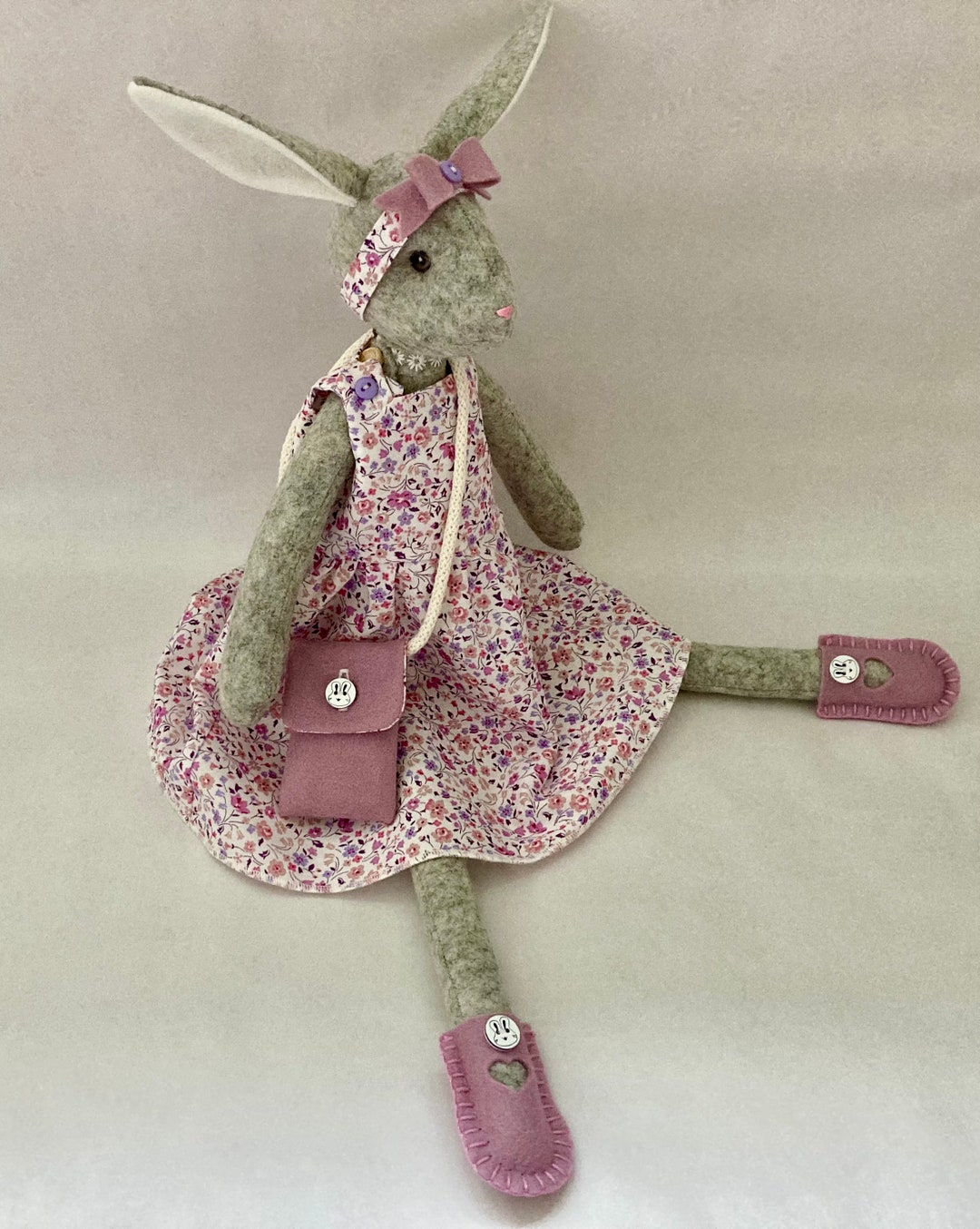 Raggedy Rabbit 100% Wool Dolls - Etsy UK