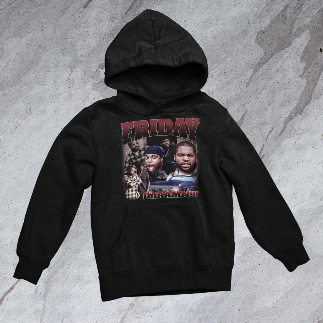 Classic Black Movie Hoodie - Etsy