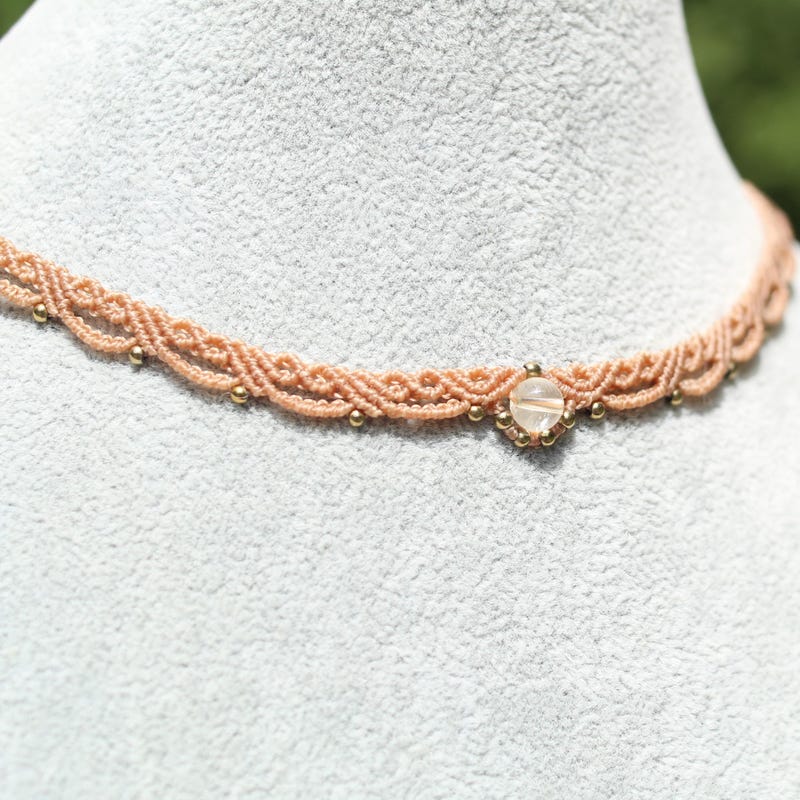 Macrame Choker - Etsy