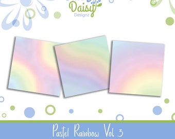Pastel Rainbow Paper | Etsy