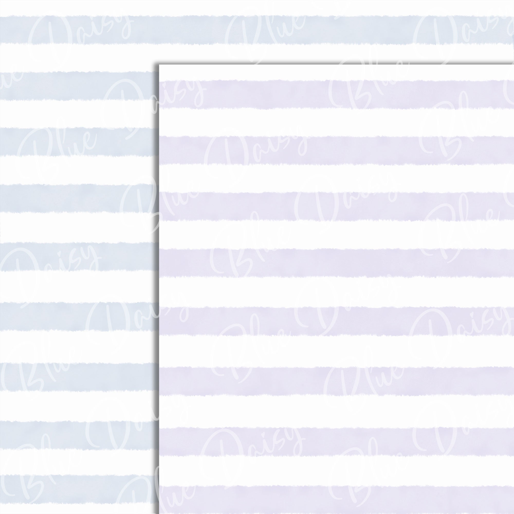 Soft Watercolor Stripes Digital Paper Pack, Watercolor Digital Paper ...