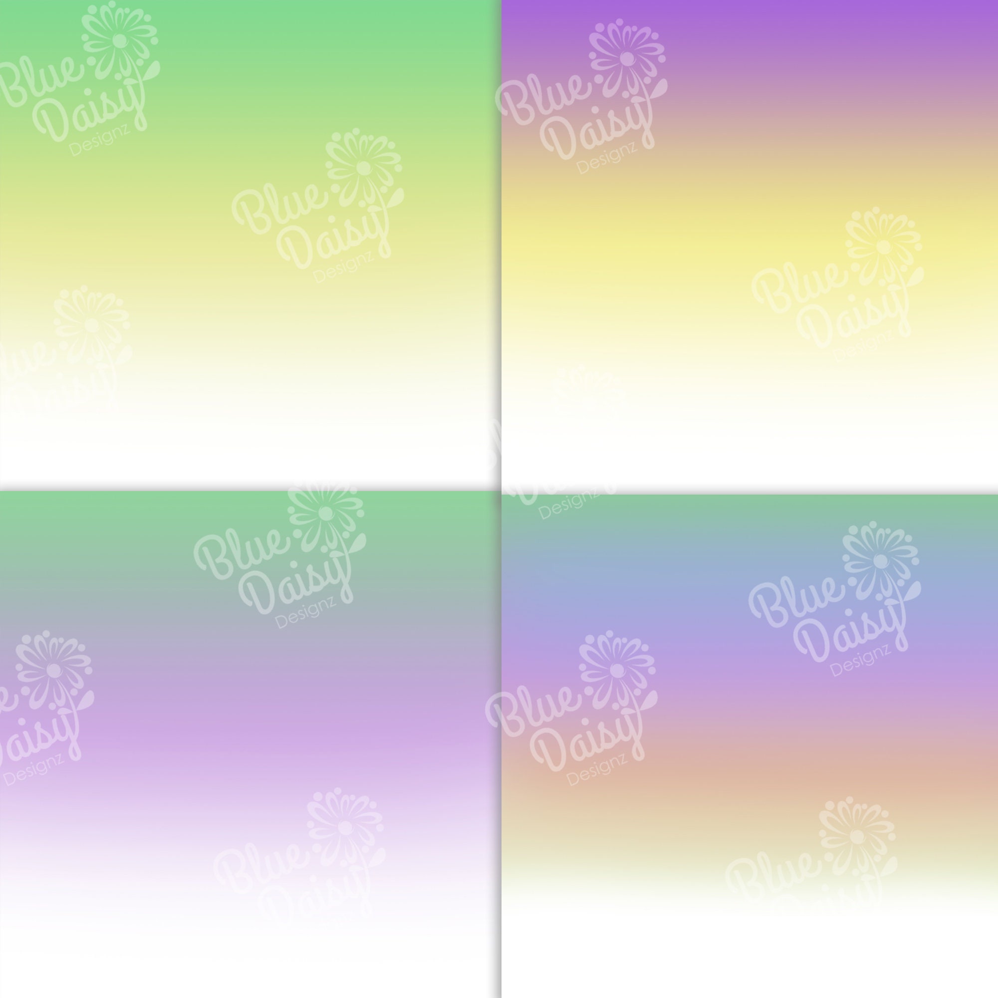 Pastel Ombre Digital Paper Pack, Gradient Digital Paper, Ombre Pattern ...