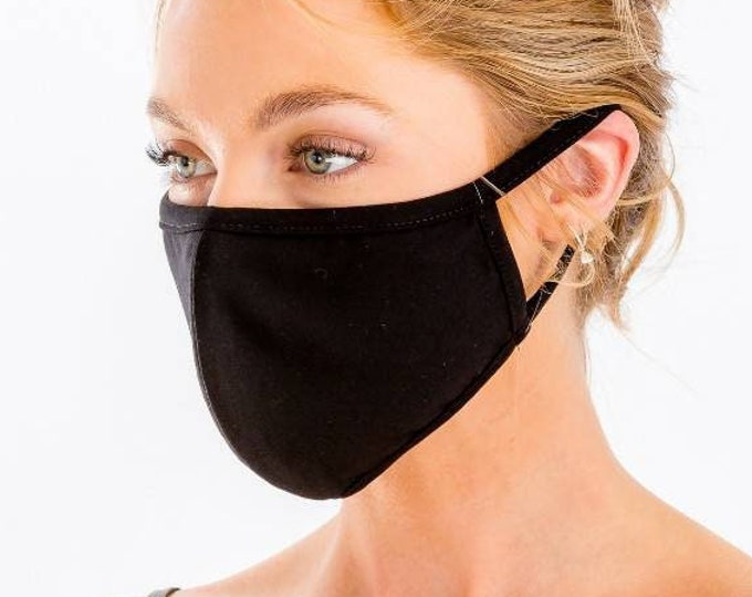 Made in USA Adult Cotton Washable Reusable Breathable Double Layer ...