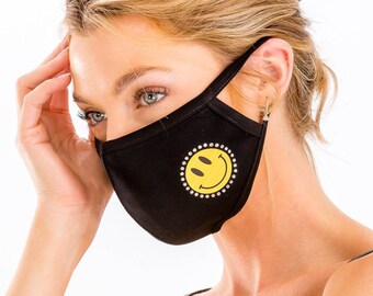 3d Smile Face Mask - Etsy