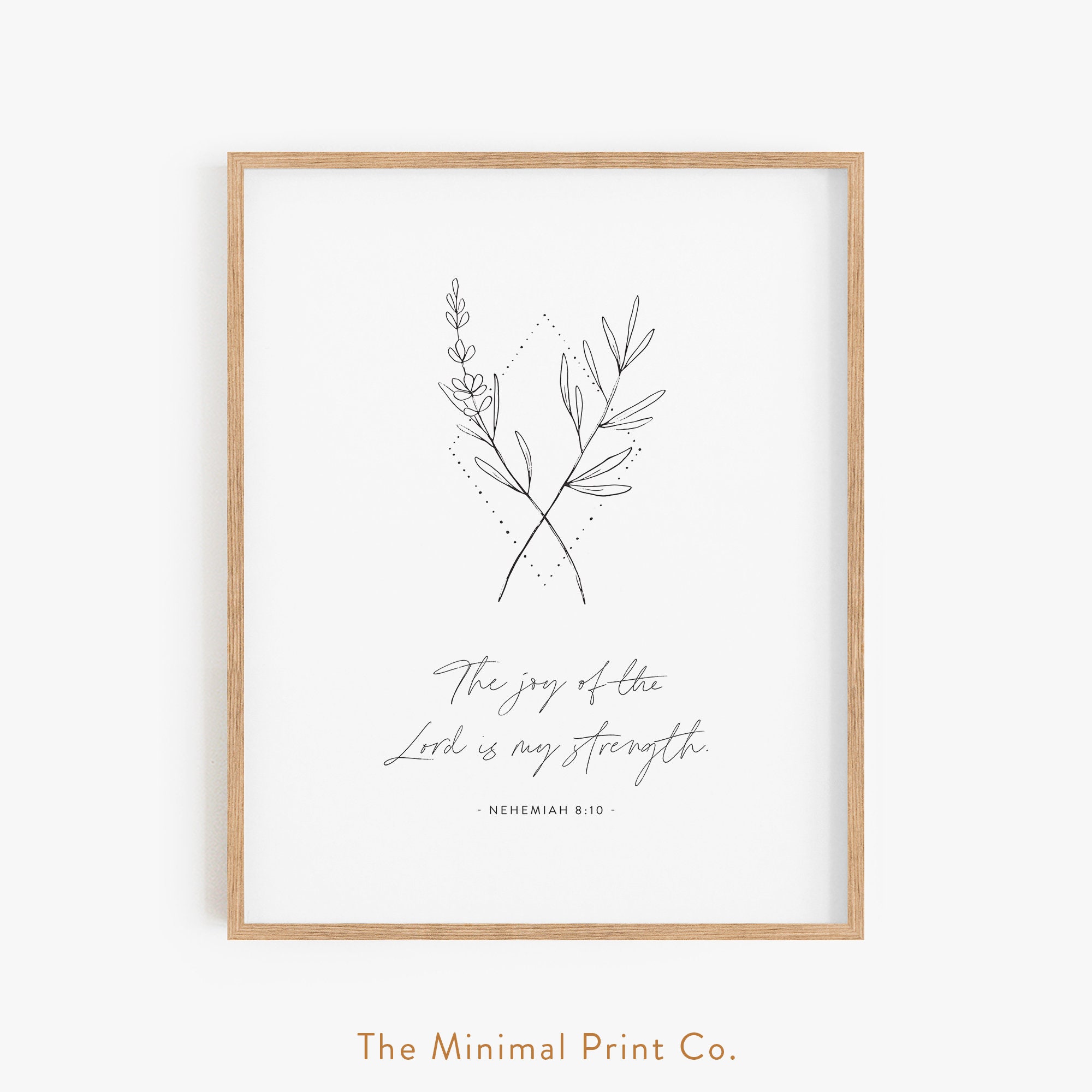 Set of 6 Bible Verse Wall Art Christian Wall Art Scripture - Etsy