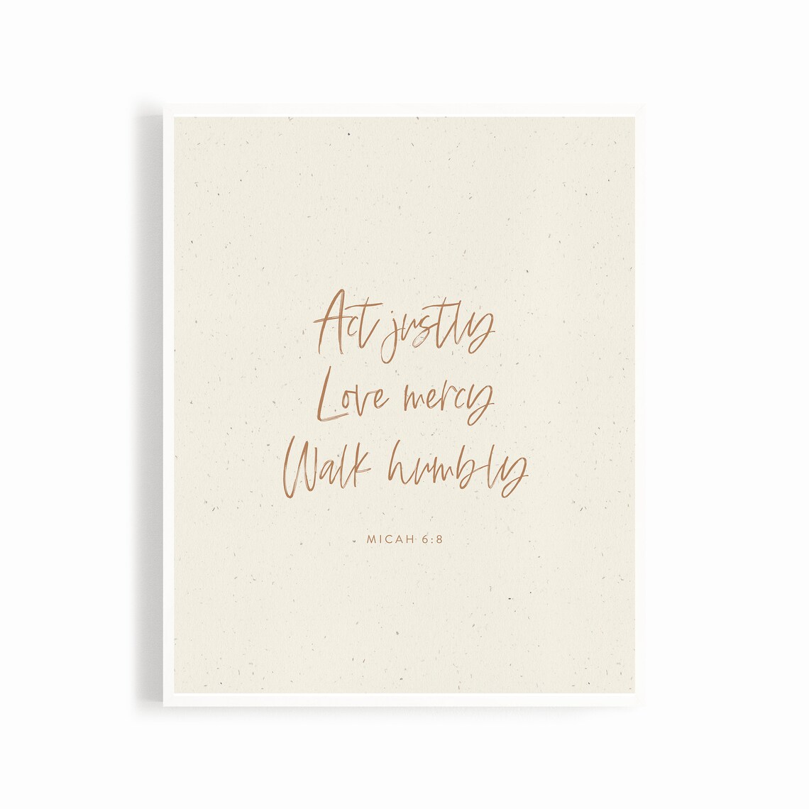 Micah 6:8 Modern Bible Verse Wall Art Scripture Wall Art | Etsy