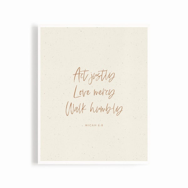 Micah 6 8 - Etsy