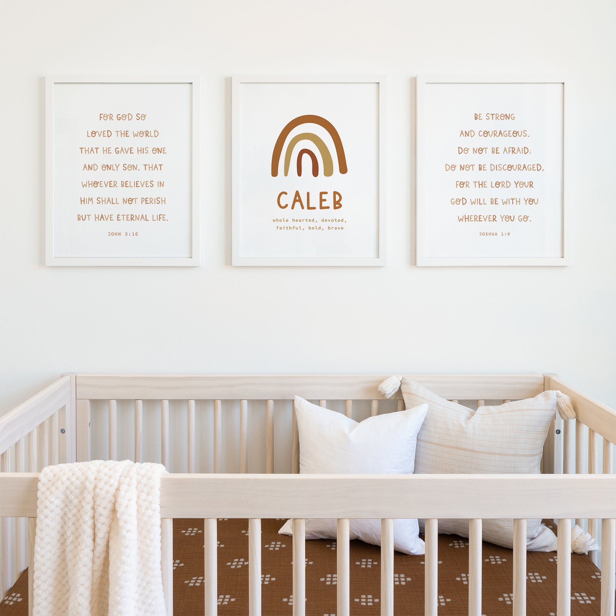 Nursery Bible Verse Nursery Scripture Wall Art Boho | Etsy