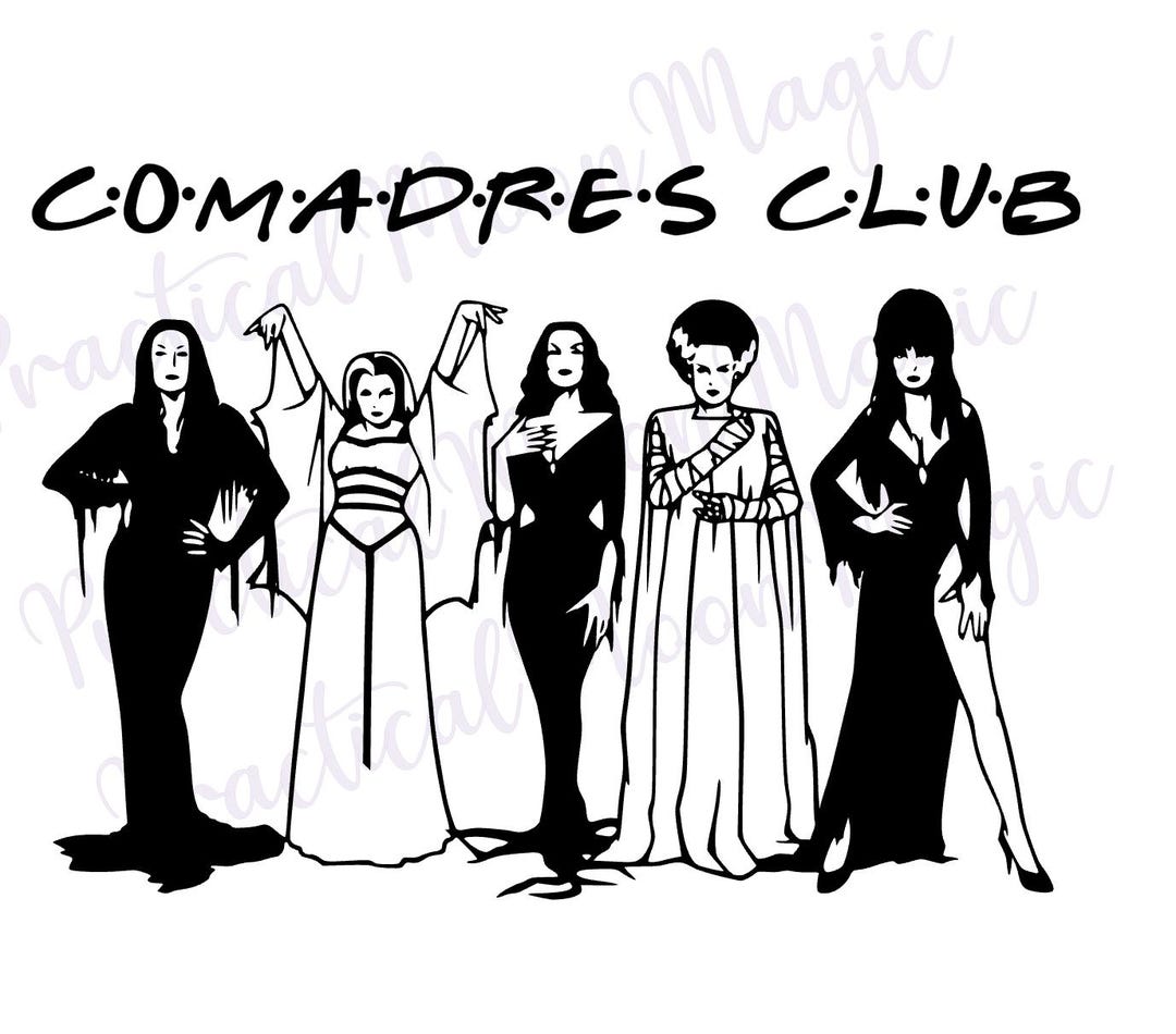 Comadres Club Witches PNG SVG: Halloween Friends Digital Design - Etsy