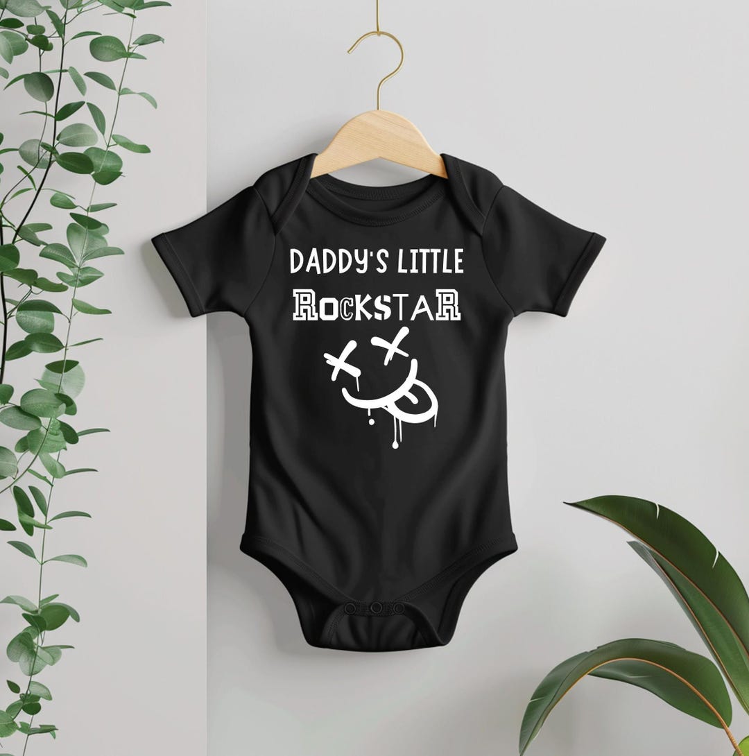Daddy's Little Rockstar, Mommy's Little Rockstar Baby Bodysuit- Rock ...