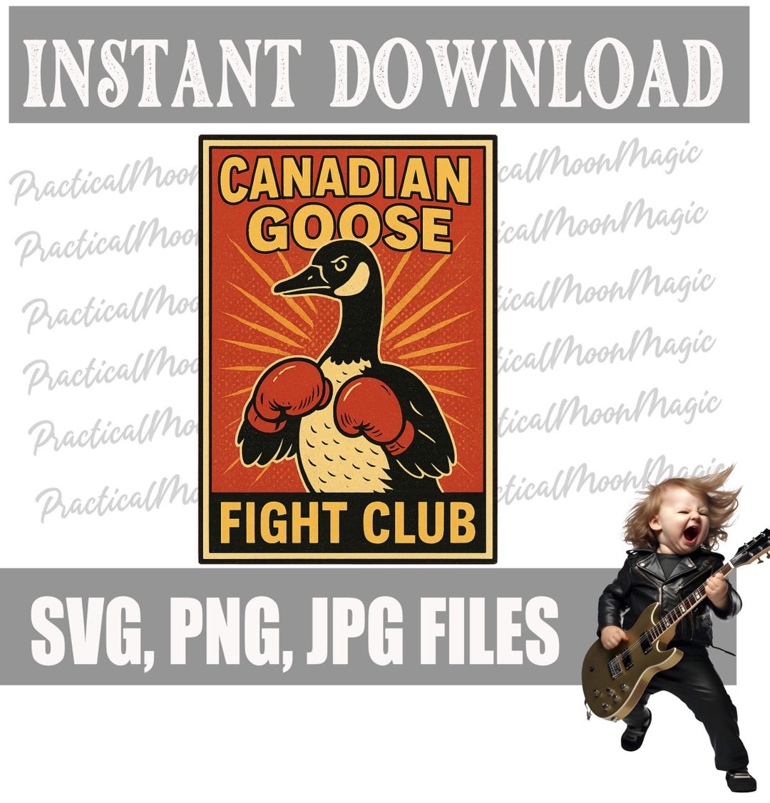 Canadian Goose Fight Club: Digital Download SVG, PNG, JPG - Etsy