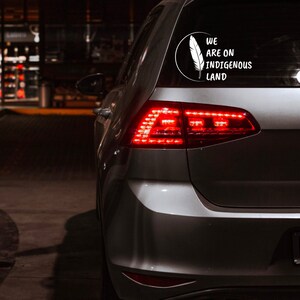 We Are on Indigenous Land Custom Made Vinyl Decal for Vehicle, Laptop ...
