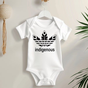 Anishinaabe, Indigenous, Ojibwe or Native Baby Bodysuits, Three Feather ...