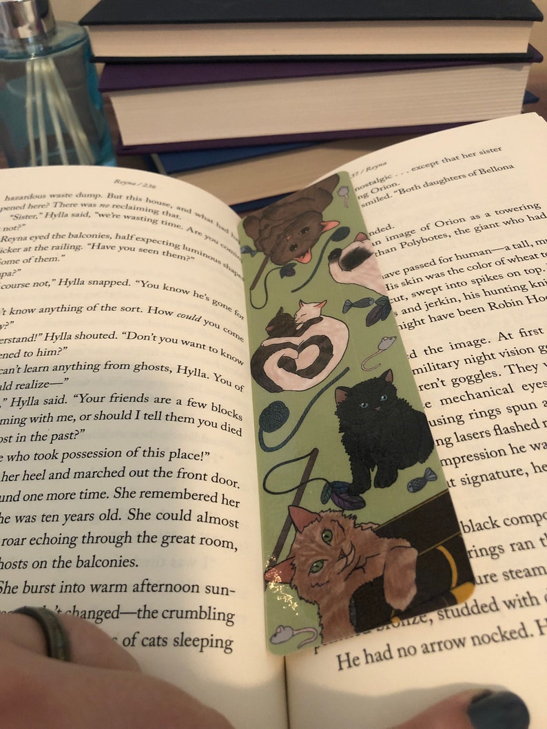 Cat Themed Bookmark, Pet Theme, Bookmark for Cat Lovers and Book Lovers ...