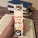 Spill the Beans, Bes-tea Bookmark, Coffee and Tea Theme, Handmade ...