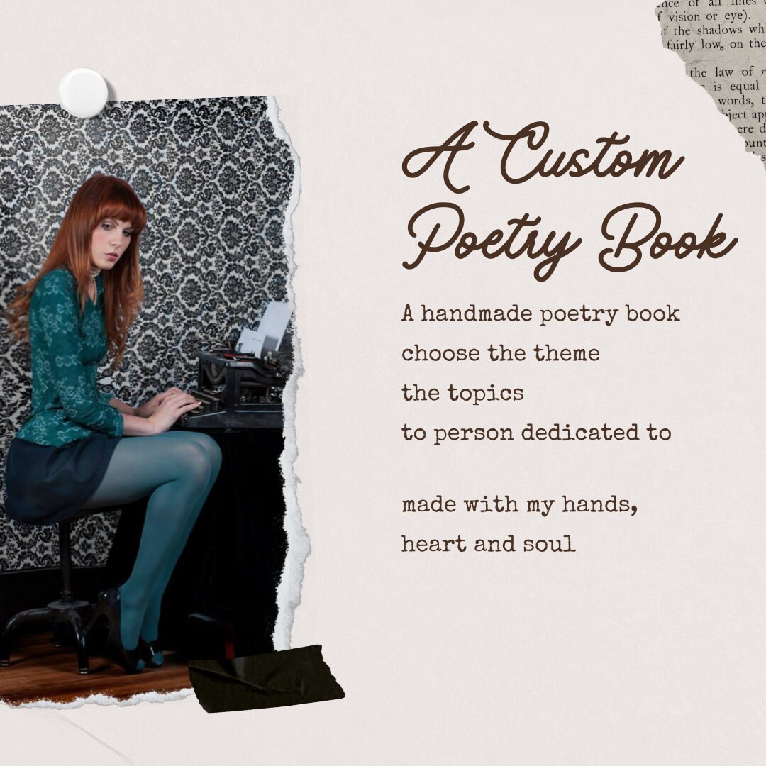 Handmade Book of Your Custom Poems Written by Award Winning Bestseller ...