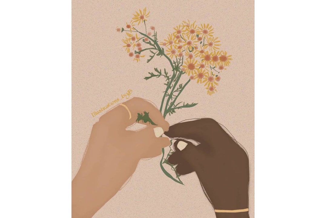 Minimalist Floral PRINTABLE Art Unity Art Modern Art Decor Digital ...