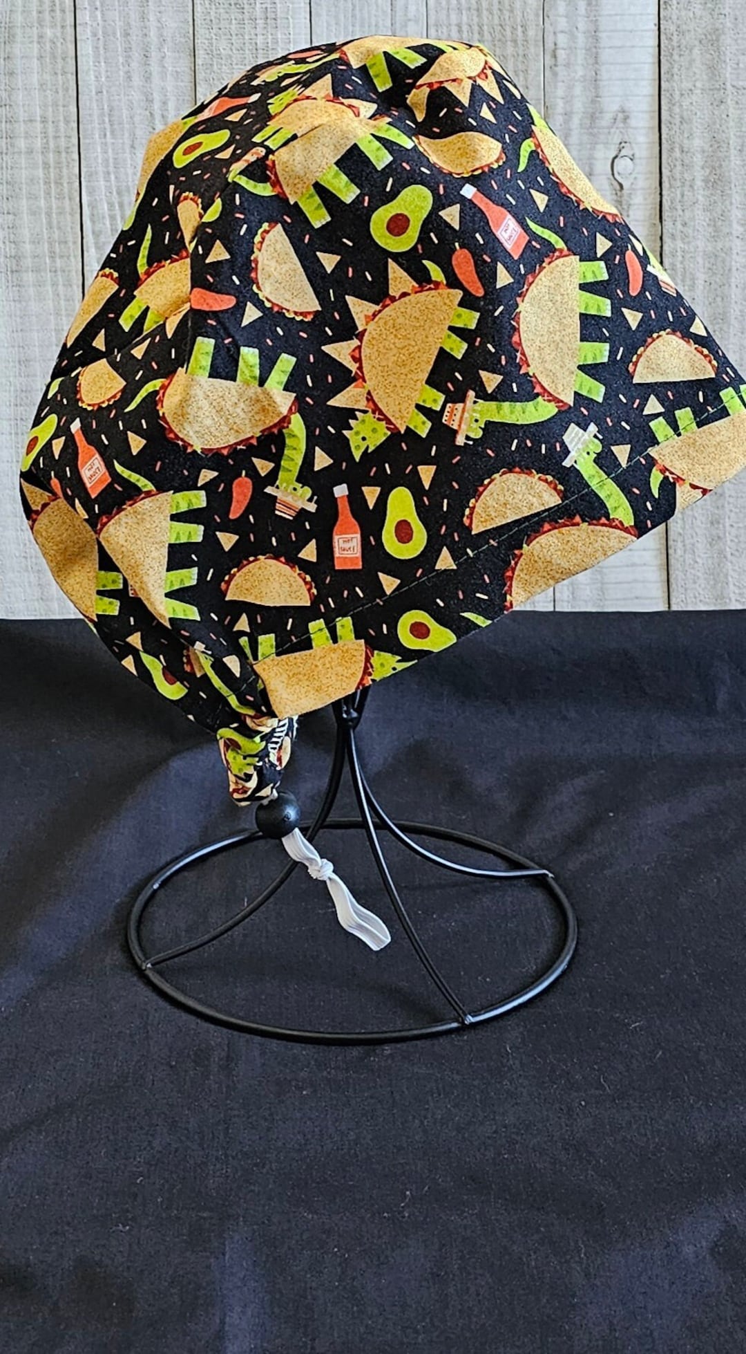 Taco Dinosaur Euro Style Surgical Scrub Cap With Adjustable - Etsy