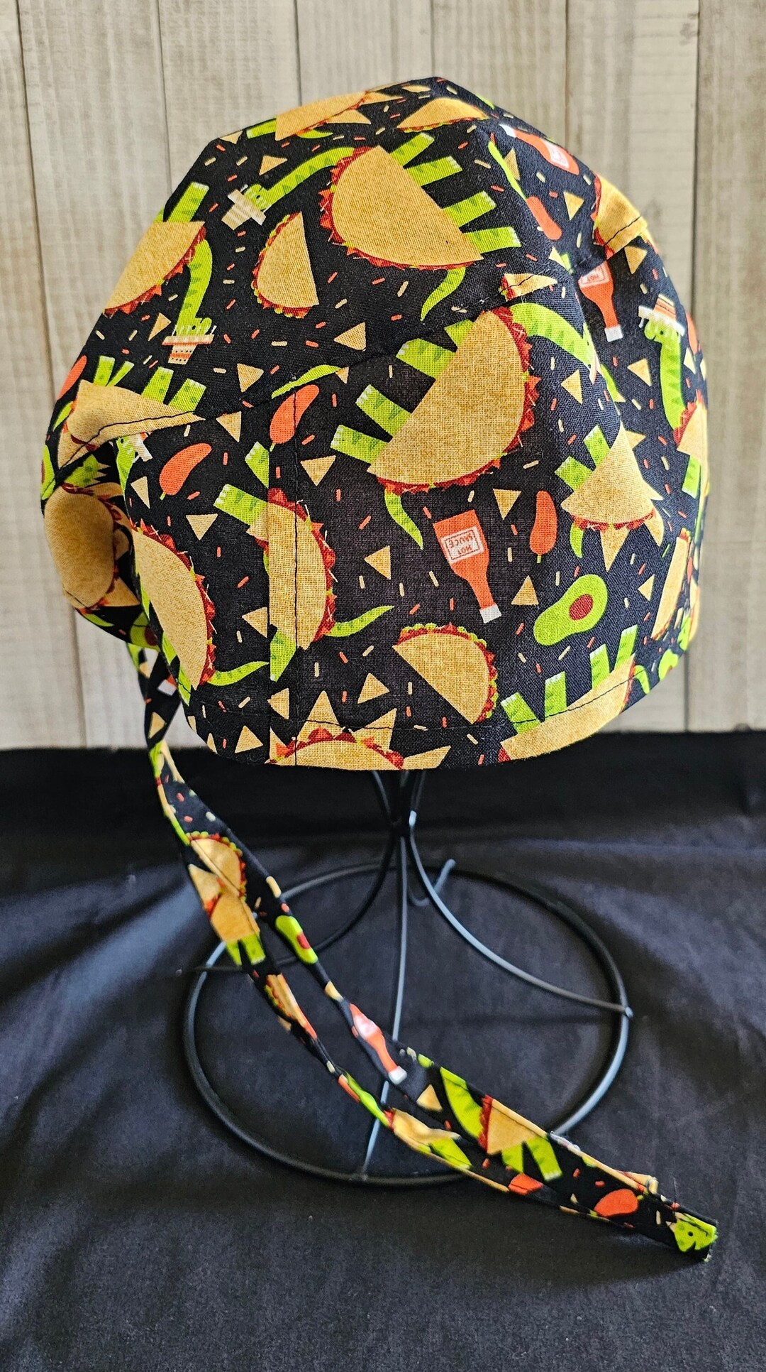 Taco Dinosaur Surgical Scrub Cap With Ties - Etsy