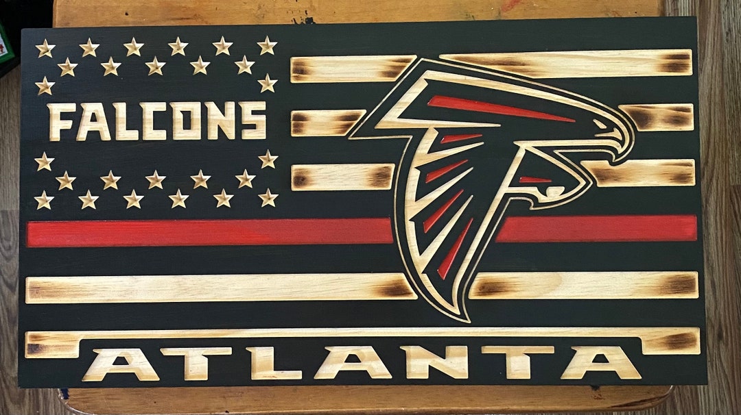 Falcons Themed Wooden Flag - Etsy