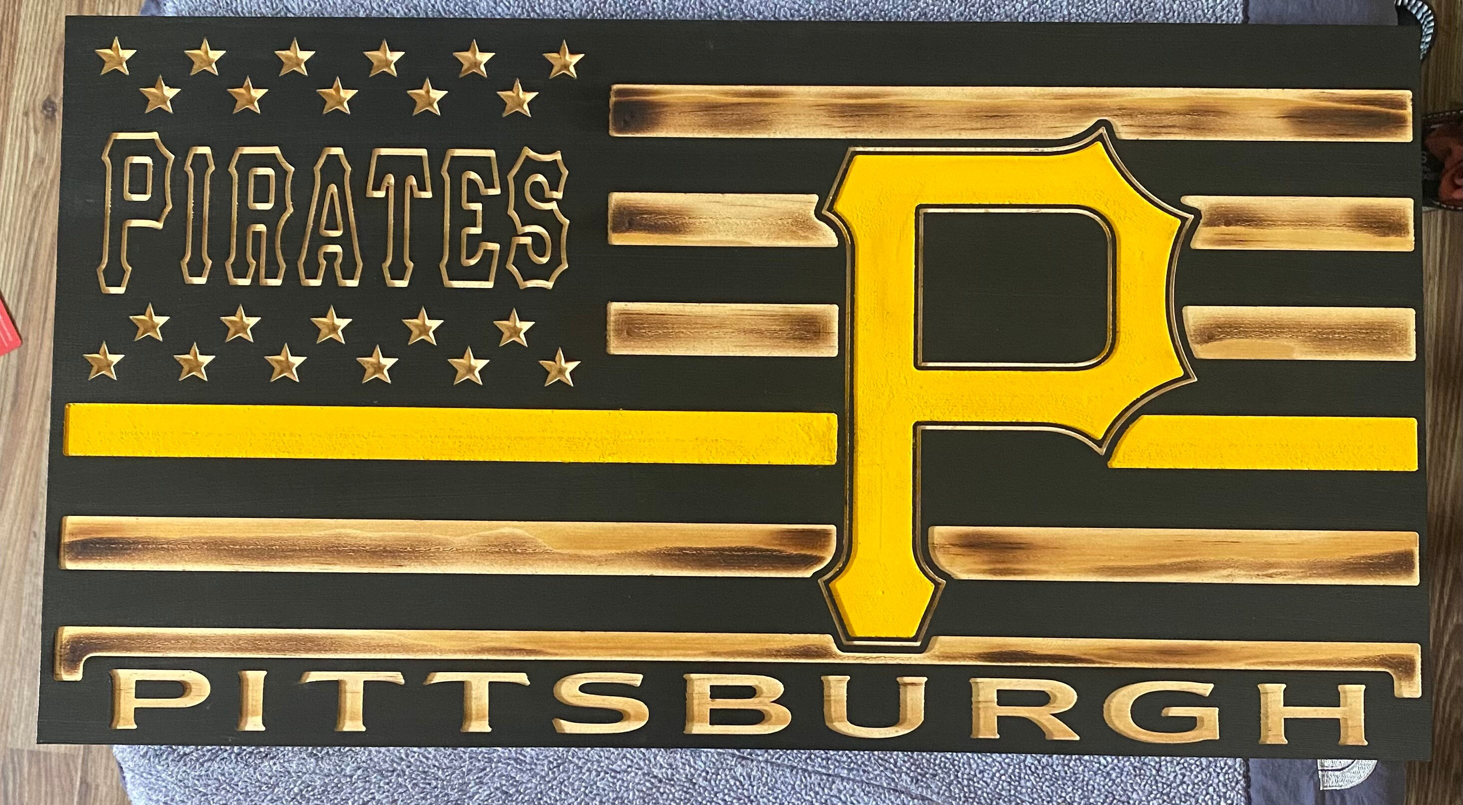 Baseball Wooden Flags - Etsy