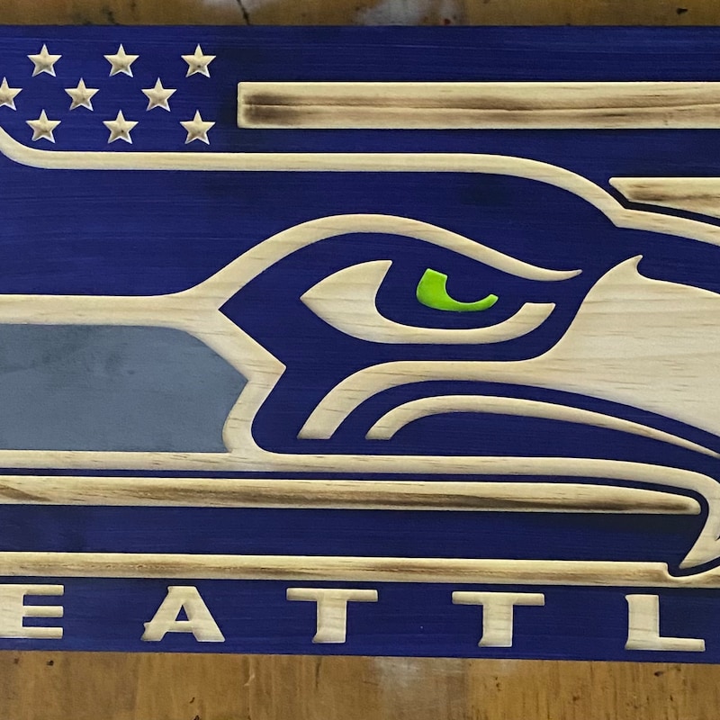 Seahawks Wood Sign - Etsy