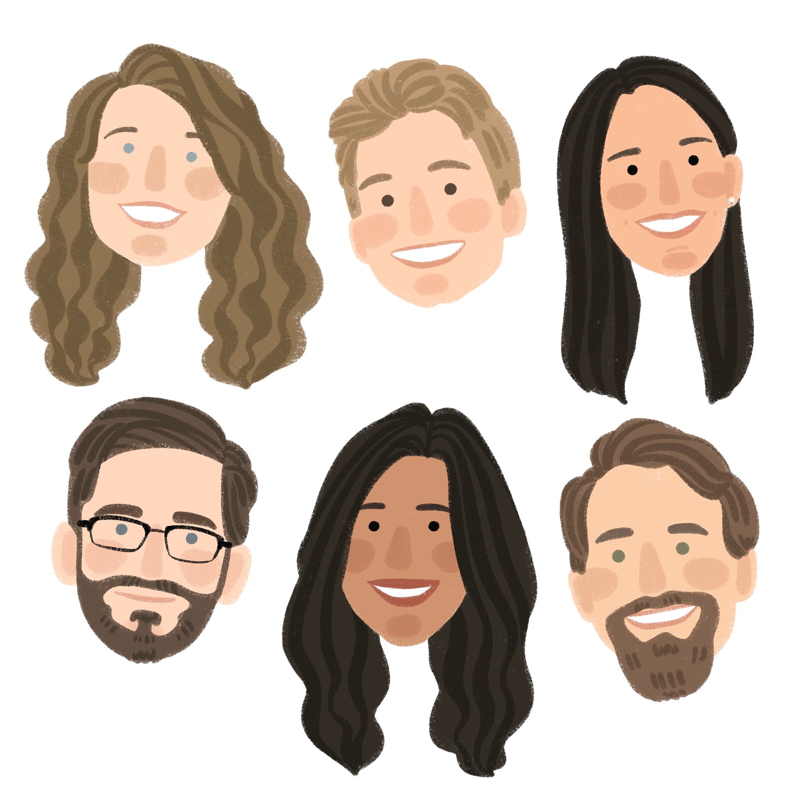 Cute custom avatar icon illustration social media and blog | Etsy