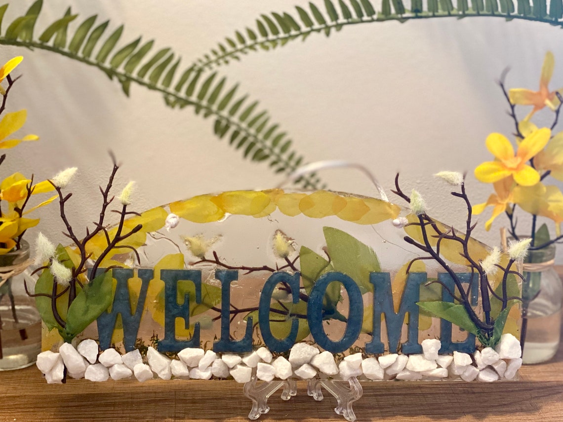 Resin Welcome Sign - Etsy