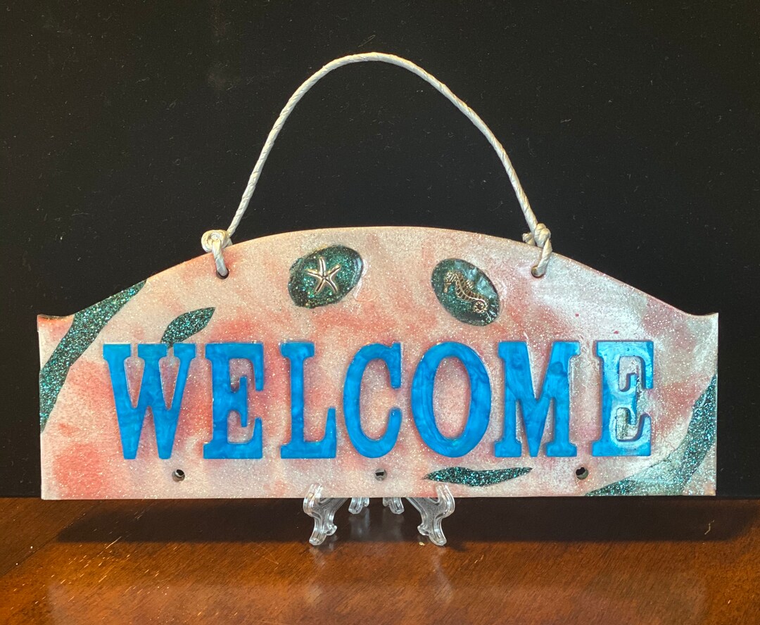 Resin Welcome Sign - Etsy