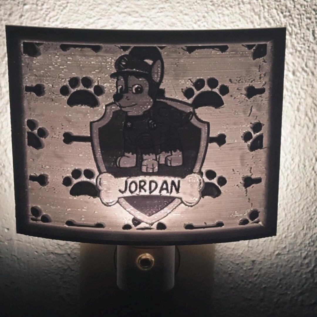 3D Printed Nightlight Personalized With Child’s Name and Favorite ...