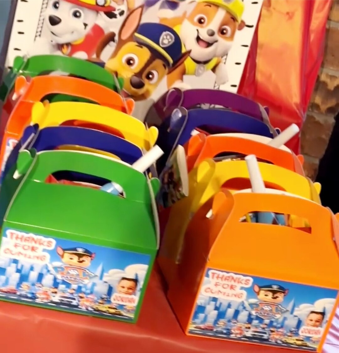 Custom Birthday Party Boxes, Gable Boxes, Treat Box, Kids Birthday ...