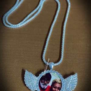 Custom Angel Wing Necklace|angel Wing Necklace|necklace With Picture ...