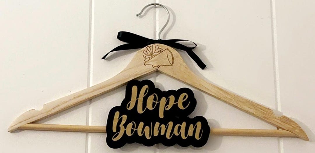 Cheer Leader/ Dance Wooden Uniform Hanger| Engraved Hanger - Etsy