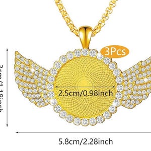 Custom Angel Wing Necklace|angel Wing Necklace|necklace With Picture ...