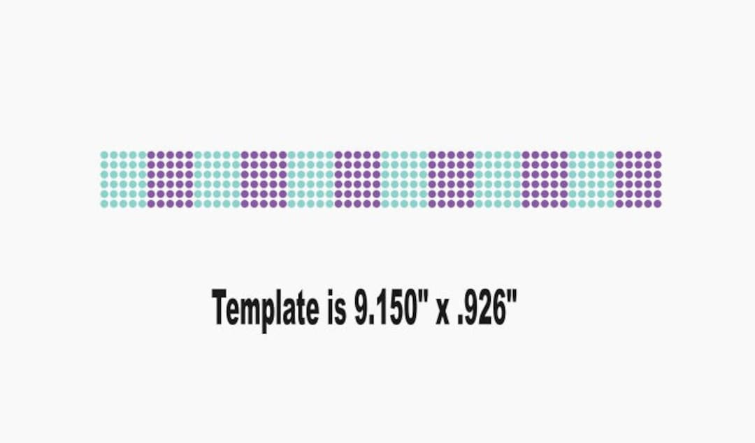Rhinestone Template (SS10 Digital File Only) for Wristlets - Color ...
