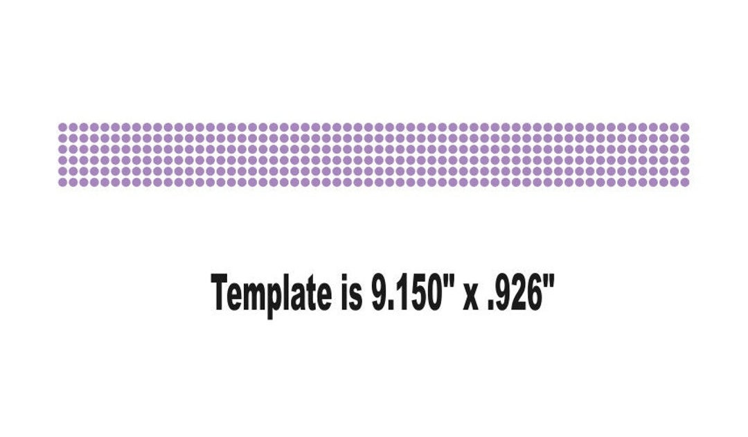 Rhinestone Template (SS10 Digital File Only) for Wristlets - Solid Fill ...