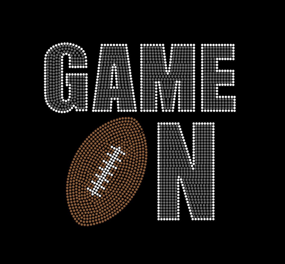 Sports Rhinestone Template (SS10) - Digital File Only - Football Game ...