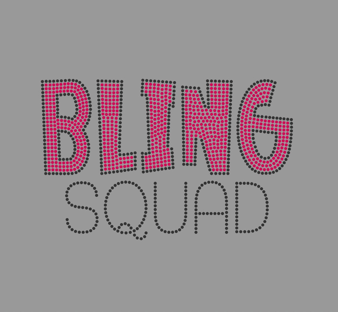 Rhinestone Template (digital File Only) Bling Squad (10SS) - Etsy
