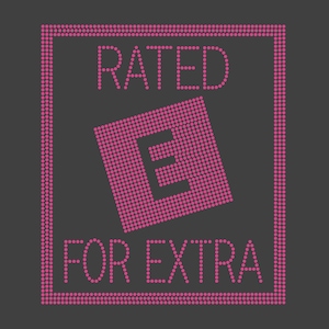 Rhinestone Template - Digital File Only - Rated E for Extra - Etsy