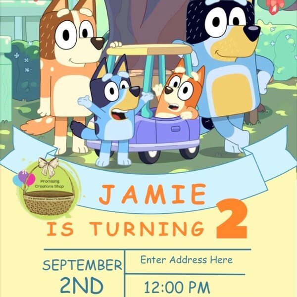 Bluey 2nd Birthday Party - Etsy