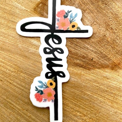 Jesus Cross PICK COLOR Christian Vinyl Decal Sticker for - Etsy