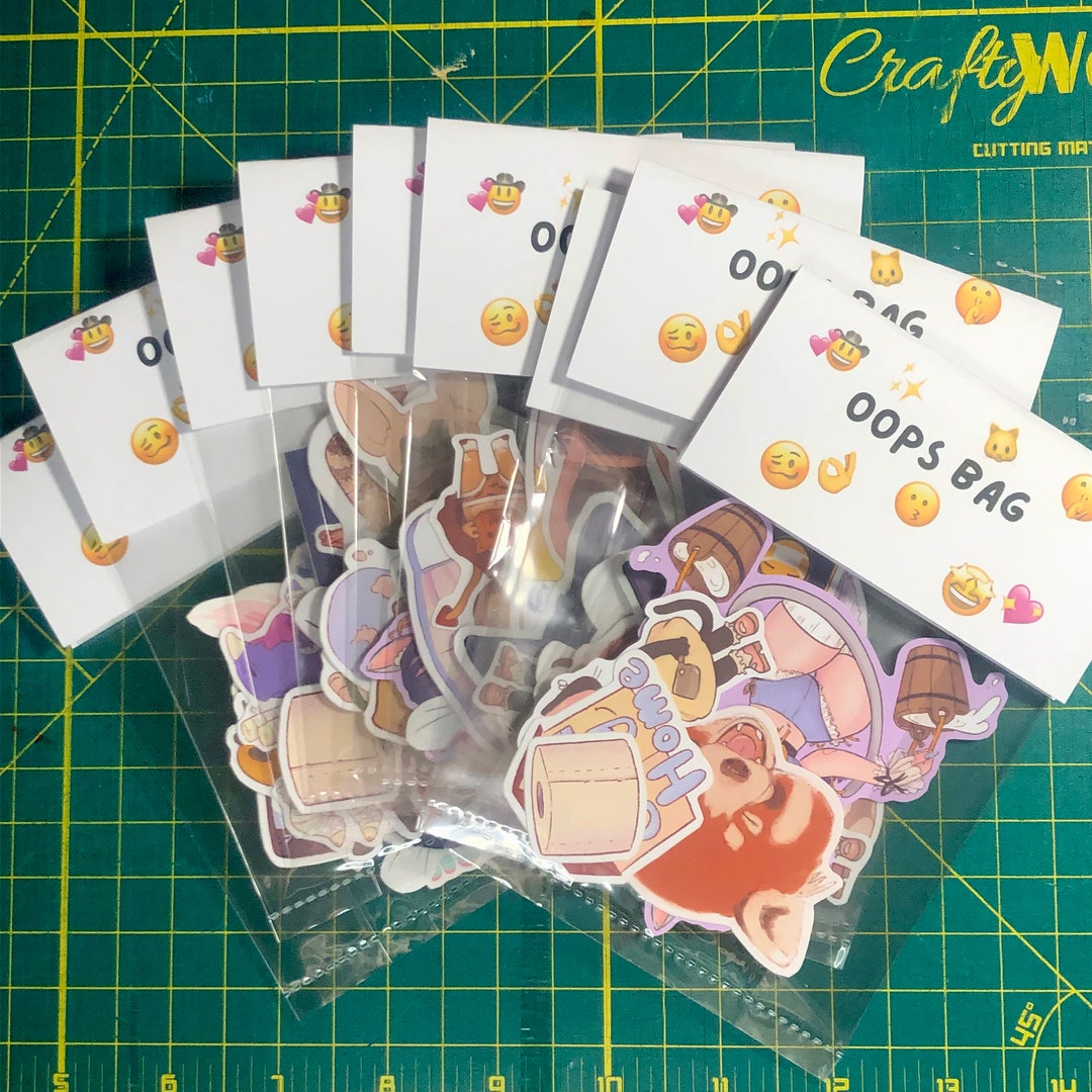 Oops Sticker Pack Mystery Sticker Bag Mystery Box Stickers - Etsy